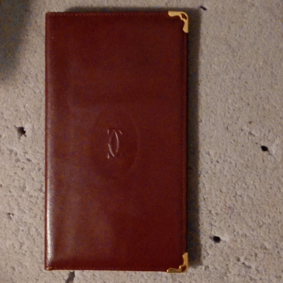 Cartier | Bags | Cartier Long Wallet Brown Leather | Poshmark
